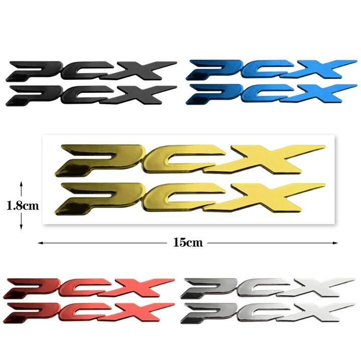 PCX Motorcycle Sticker 3D Resin Decals Emblem Badge Accessories For ...