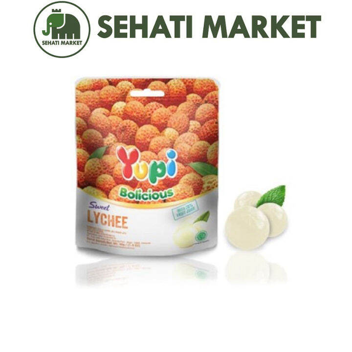 YUPI PERMEN BOLICIOUS SWEET LYCHEE 40g | Lazada Indonesia