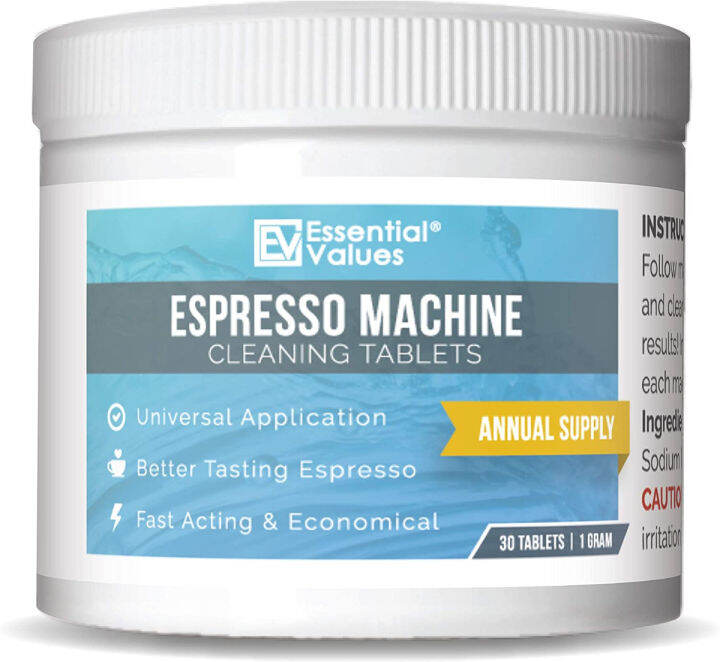 Essential Values Espresso Machine Cleaning Tablets (30 Tablets ...