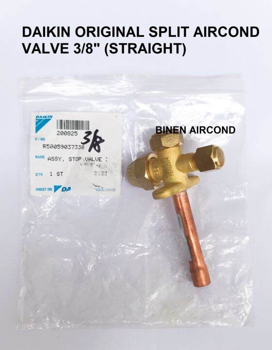 [ORIGINAL/GENUINE] DAIKIN SPLIT AIRCOND VALVE 3/8" (STRAIGHT) | Lazada