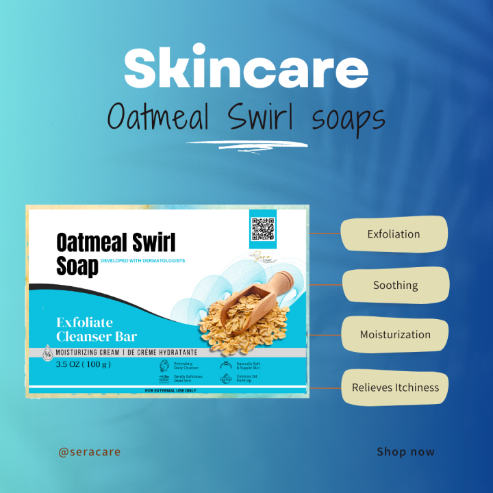 SERA Care Oatmeal Swirl Whitening Soap Bar Original by SERA Care Face ...