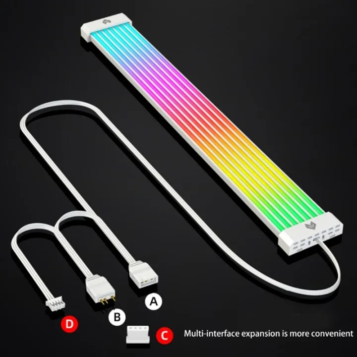 ARGB PC Light Strip สำหรับ Gaming Case LED Strip 5V ARGB 3Pin และ4Pin ...