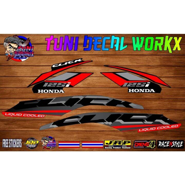 Honda click 125i/150i v2 stock decals 2021 w/ freebies | Lazada PH