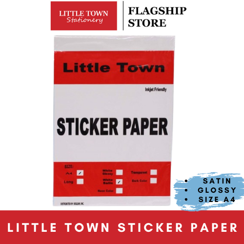 Satin / Glossy Sticker Paper A4 Size | Lazada PH