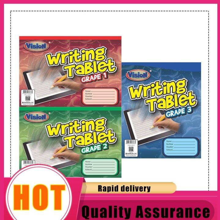 VISION Writing Tablet / Grade 1 / Grade 2 / Grade 3 School Supply ...