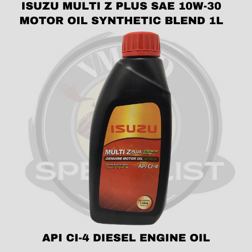 ISUZU MULTI Z PLUS SAE 10W-30 MOTOR OIL SYNTHETIC BLEND 1L | Lazada PH