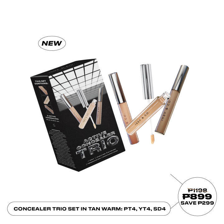 Issy & Co. Active Concealer Trio in Tan Warm | Lazada PH