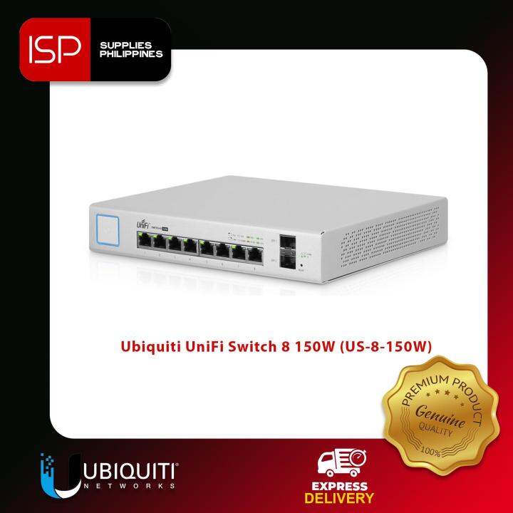 Ubiquiti UniFi Switch 8 150W - US 8 150W - Unifi POE Switch, POE Switch ...
