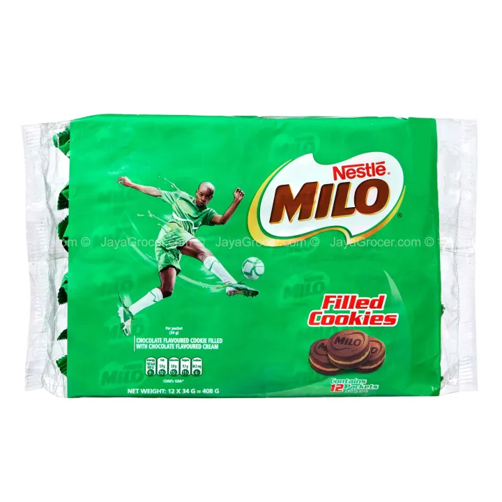 cookie milo สินค้าจาก colombia นำเข้าจากสิงค์โปร รส choco 1 ถุง มี 12 ...