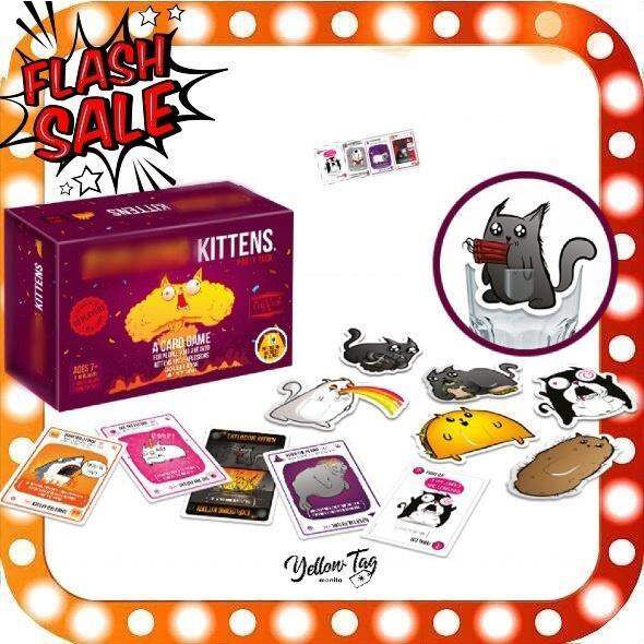 ⚡Easy Family-Friendly Party Games Card Game Meow Exploding Kittens ...