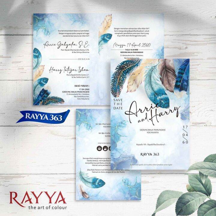 RAYYA 363 (100 PCS) CETAK UNDANGAN PERNIKAHAN MURAH, UNDANGAN CUSTOM ...