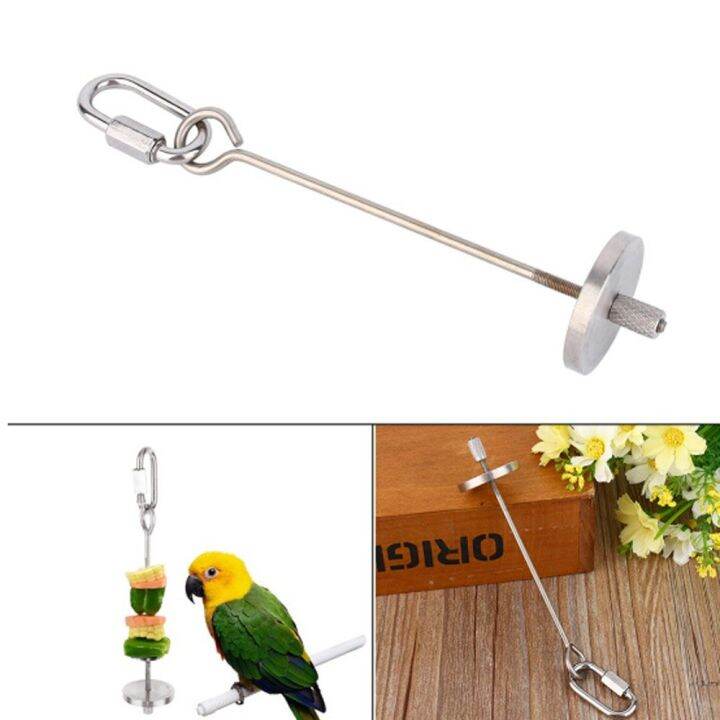 DGFDF กรงอาหารนกแก้วขนาดเล็กไม้เสียบเนื้อนกของเล่นสัตว์เลี้ยงนกที่เสียบ ...