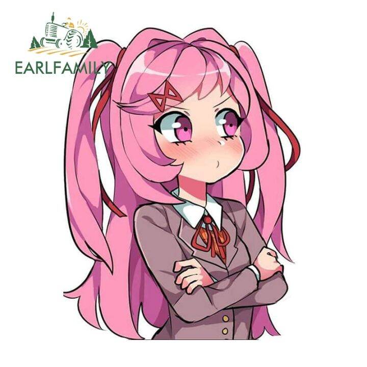 EARLFAMILY 13cm x 10cm for Doki Doki Natsuki Car Sticker Vinyl Car Wrap ...