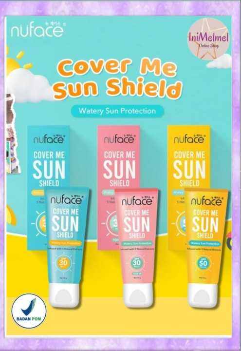 NuFace Cover Me Sun Shield Protection SPF 30/30+ToneUp/50 PA+++ 50Gr ...