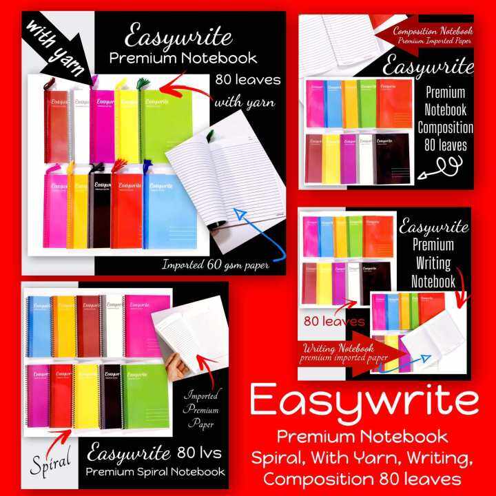 Easywrite Spiral, with yarn, writing, composition notebook premium book ...