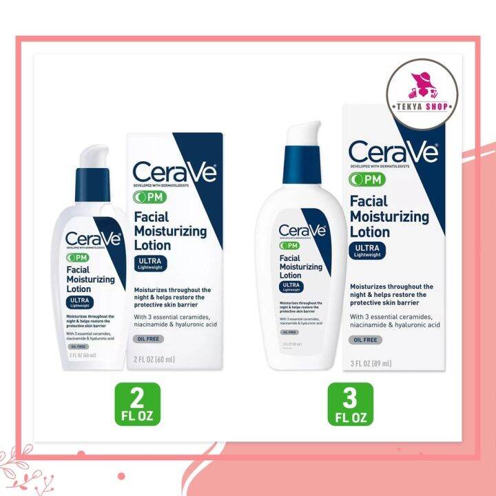 CeraVe PM Facial Moisturizing Lotion 2 3 fl oz | Lazada PH