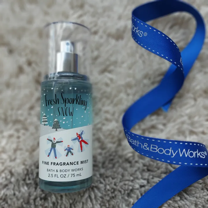 Bath & Body Works USA Fresh Sparkling Snow Travel Size Fine Fragrance ...