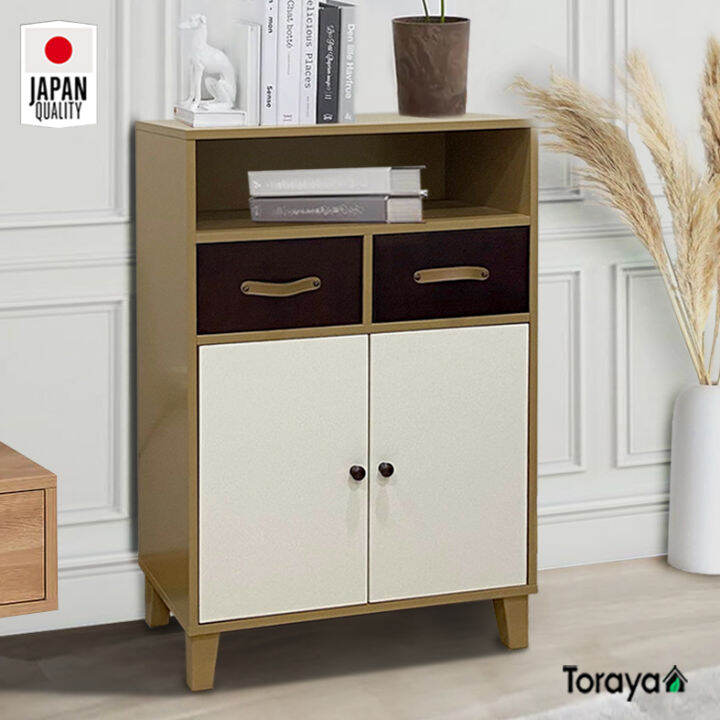 Toraya Lemari Bupet Penyimpanan Kayu Laci 3 Tone Minimalis Murah Wing ...