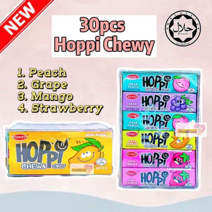 Jomei Hoppi Chewy Candy frutis flavour 30pcs | Lazada