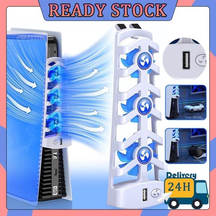 PS5 Cooling Fan with 5200 RPM Cooling Fans LED Light for Playstation 5 ...