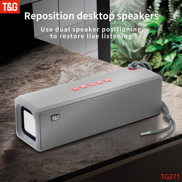 T&G TG271 Portable Bluetooth Speaker High Power Soundbar Wireless Sound ...