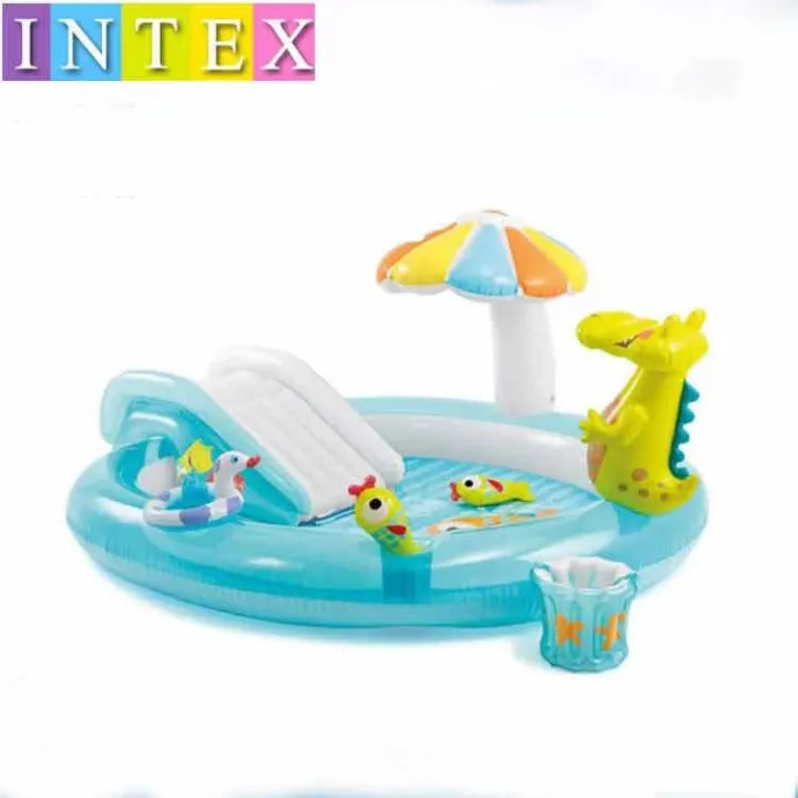 Children's inflatable swimming pool for kids family large infant ocean ...