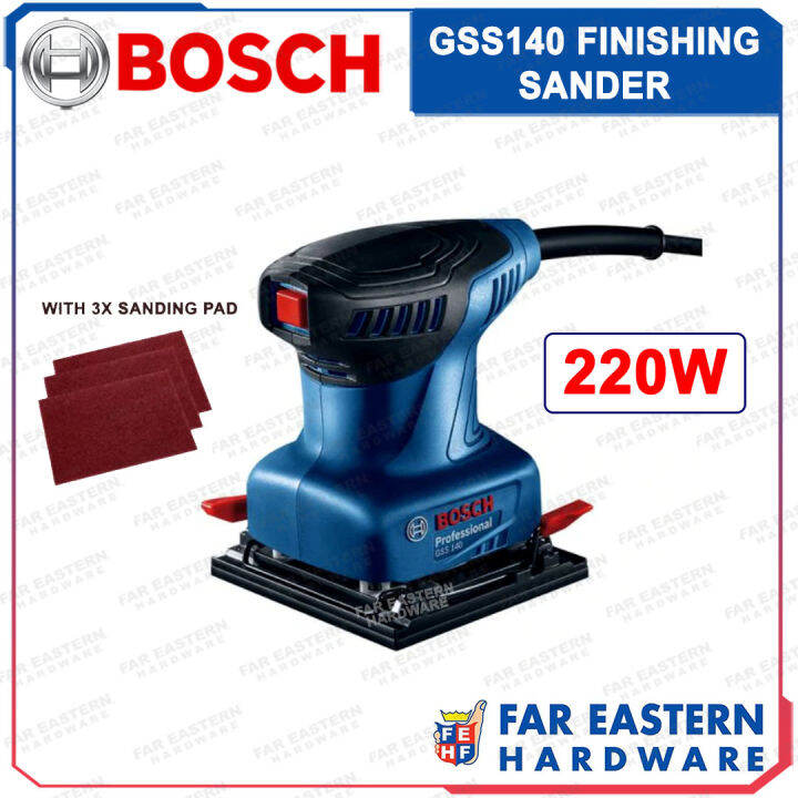 BOSCH GSS 140 Finishing Palm Sander 220W FAR EASTERN HARDWARE PTCC ...
