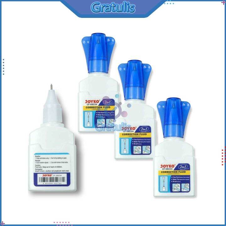 TIPE X JOYKO CAIR CF-SB234 [1 PCS] / TIP EX PENGHAPUS PULPEN / TIP X KUAS JOYKO CORRECTION FLUID ...