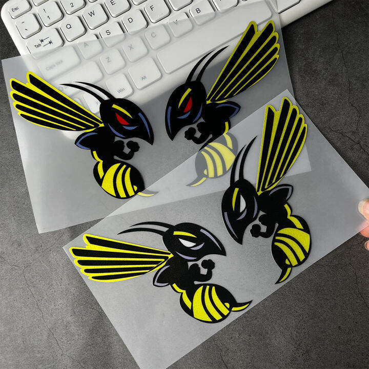 HONDA Wings Sticker JDM Angry Bee Honeybee Animal Cartoon Hornet Bees ...