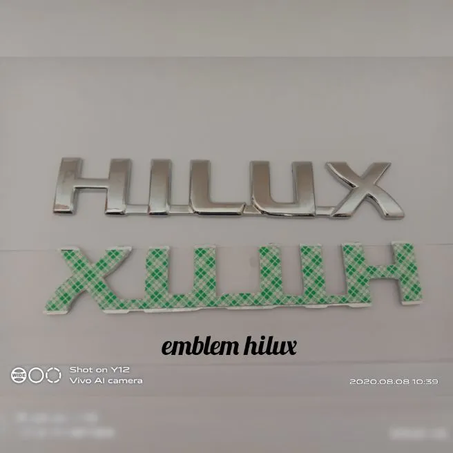 emblem atau logo tulisan HILUX Toyota hilux pickup dan minibus | Lazada ...
