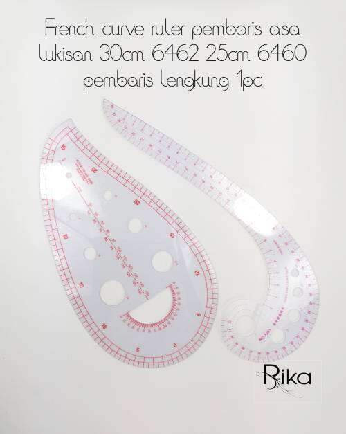 French curve ruler pembaris asa lukisan 30cm 6462 ~ 25cm 6460 pembaris ...