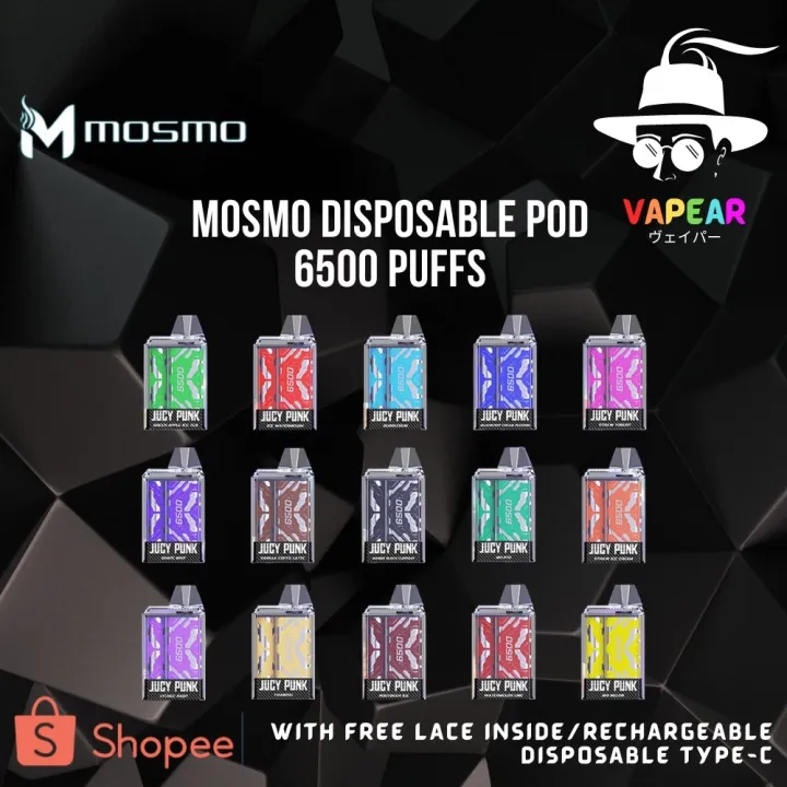 [LEGIT] Mosmo 6500 Puffs Disposable Pod with FREE Lace Mosmo 6500 Puffs ...