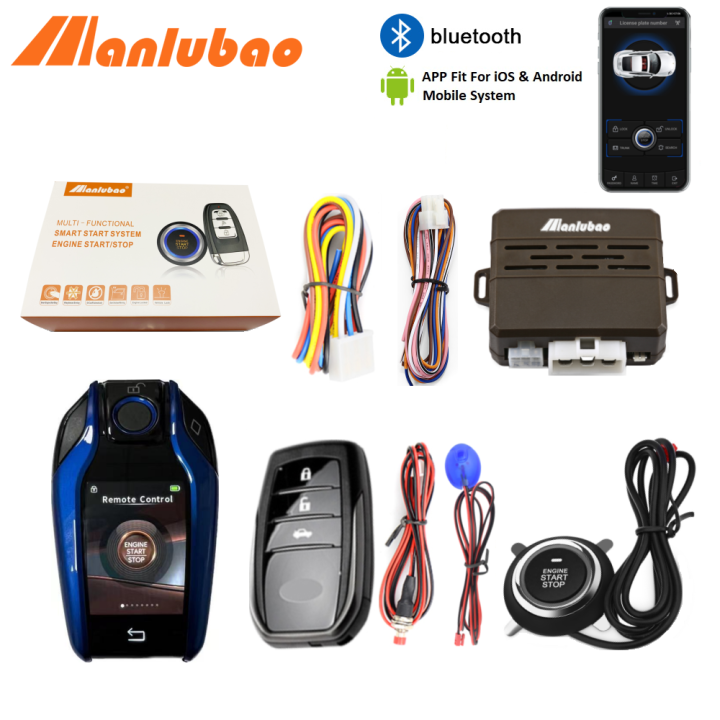 Manlubao D Bluetooth Mobile APP【Android & iOS Mobile System】Car Liquid LCD Key Trunk Release ...