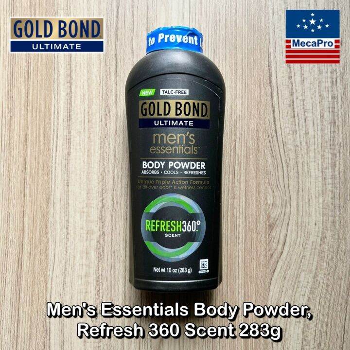 Gold Bond® Ultimate Men's Essentials Body Powder, Refresh 360 Scent ...