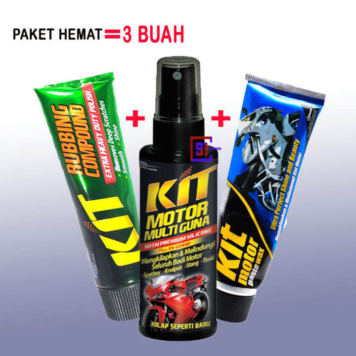 PAKET HEMAT Kit Rubbing Compound + Kit Motor Multiguna Pengkilap Body ...