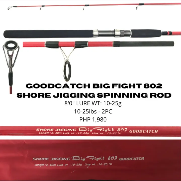 GoodCatch Big Fight 802 Shore Jigging Spinning Rod Fishing Buddy ...