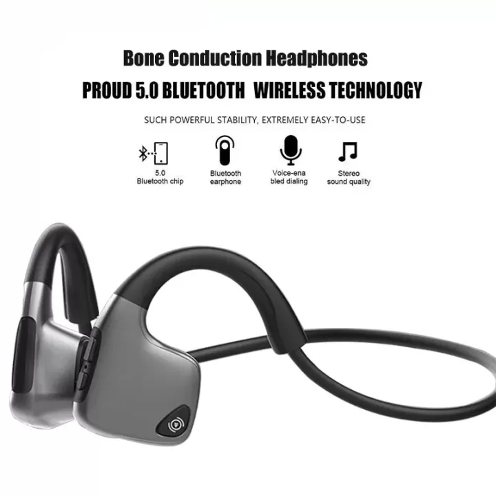 R9 Bone Conduction Headphones Waterproof Stereo Hifi Earphones for ...
