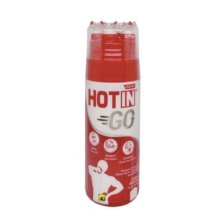 Hotin Cream GO - ORIGINAL - Krim Hangat Pereda Pegal Nyeri Sendi - ROLL ...