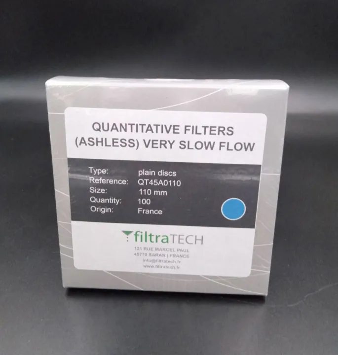 กระดาษกรอง Filter Paper (Quantitative Analytical Filter) QT45 Dia.110 ...