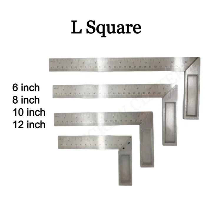 L SQUARE 6" - 12" | Lazada PH