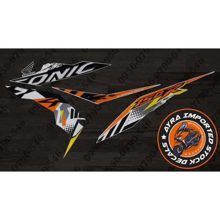 HONDA RS150 17 ORANGE Stock DecalSticker | Lazada PH
