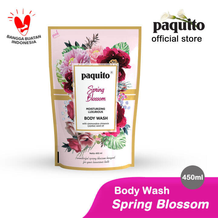Body Wash Paquito Spring Blossom Sabun Cair Refill 450 ML | Lazada ...