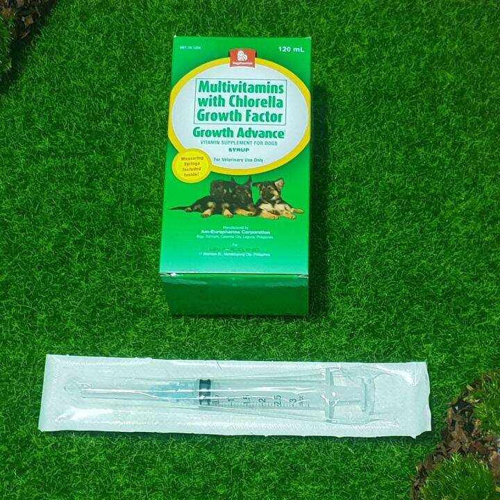 GROWTH ADVANCE for Dogs with Chlorella Growth Factor 120ml with Free ...