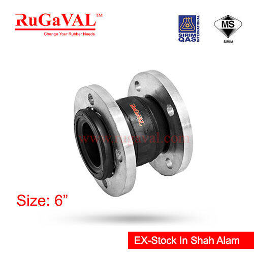 Rubber Bellow, Single Sphere c/w JIS10k MS Flange, Size: 6" (DN150 ...