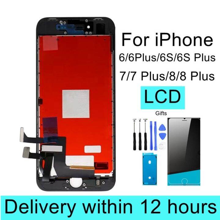 OEM เครื่องอ่านพิกัดสำหรับ5S 6S 7 8 6 Plus อะไหล่หน้าจอสัมผัสคุณภาพหน้าจอ LCD สำหรับสำหรับไม่มี ...
