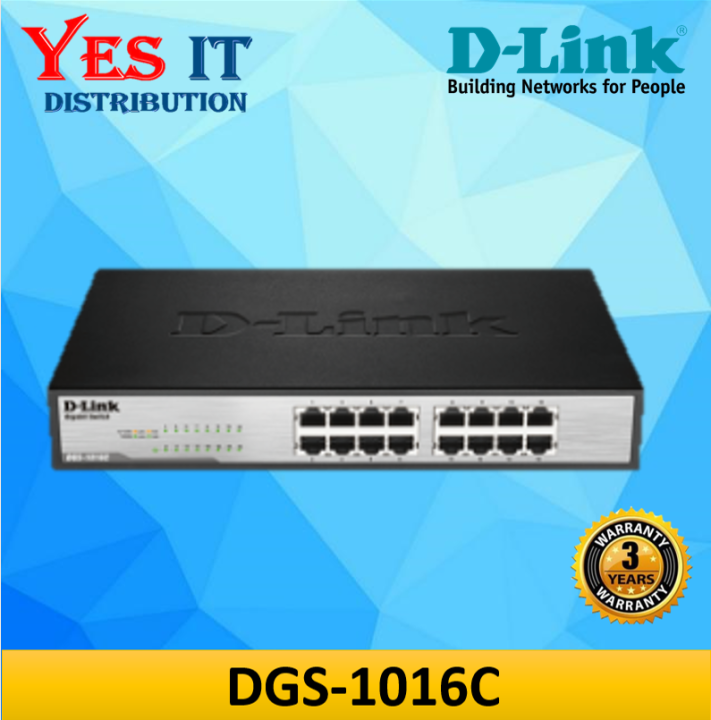 D-LINK DGS-1016C / DGS-1024C / DGS-1016D 16-PORT GIGABIT 10/100/1000 ...