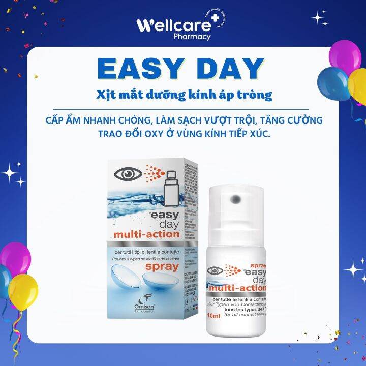 Easy Day Multi-Action Spray [Chính hãng] – Lọ 10ml Xịt mắt dưỡng kính ...