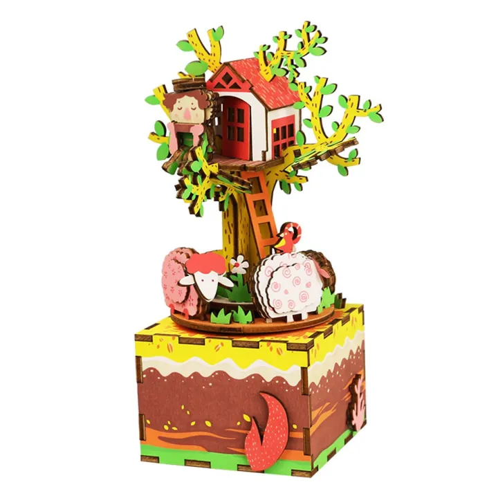 Wooden DIY Music Box Tree House | Lazada PH