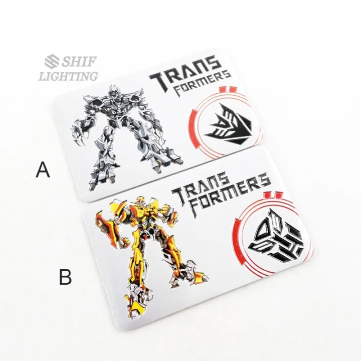 ZR 1 x Aluminum TRANSFORMER DECEPTION Autobot Logo Car Auto Decorative ...
