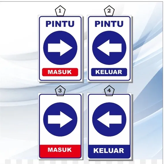 Stiker Arah pintu keluar masuk | Lazada Indonesia